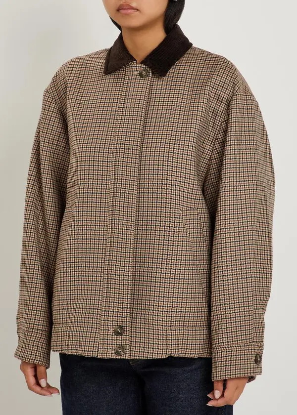 Max Mara Houndstooth Wool Jacket