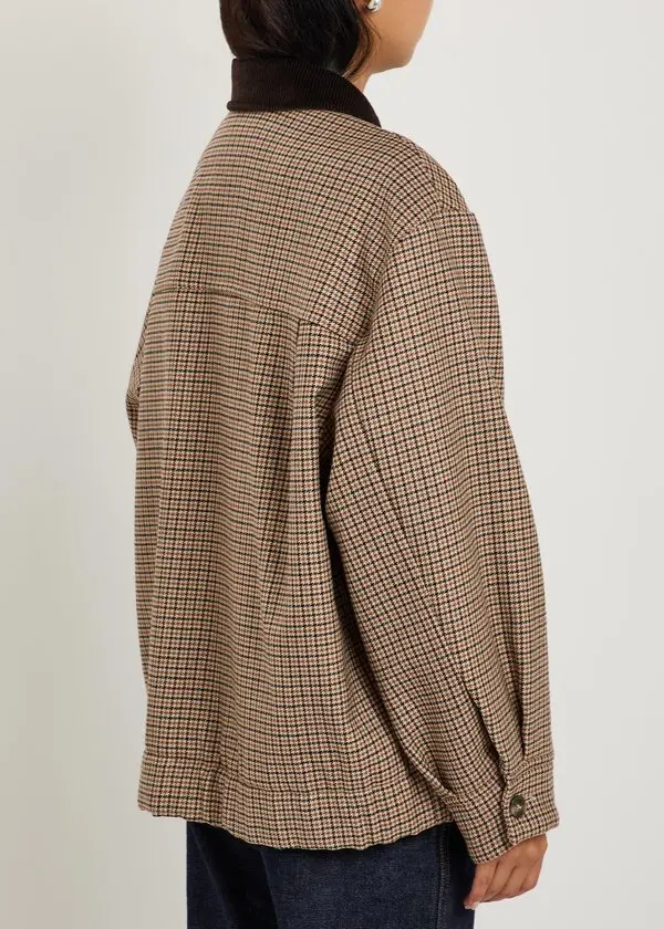 Max Mara Houndstooth Wool Jacket