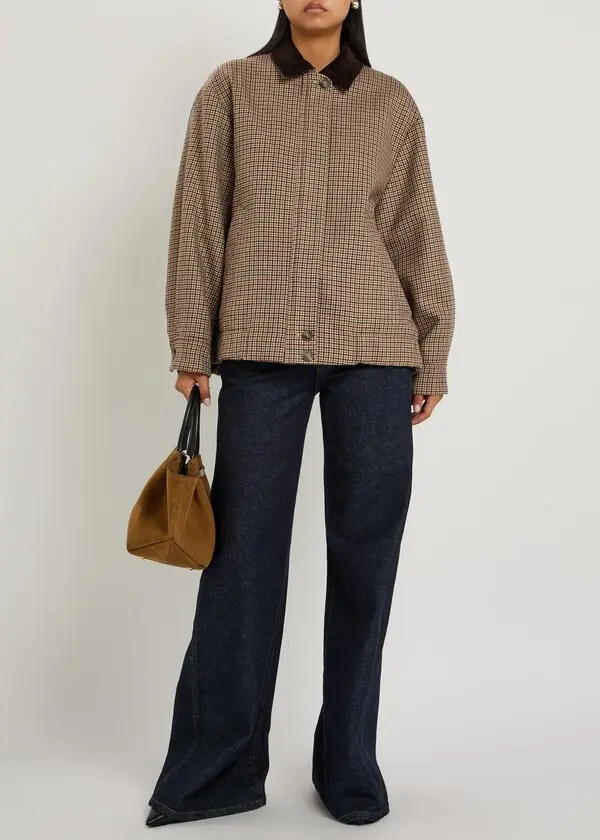 Max Mara Houndstooth Wool Jacket