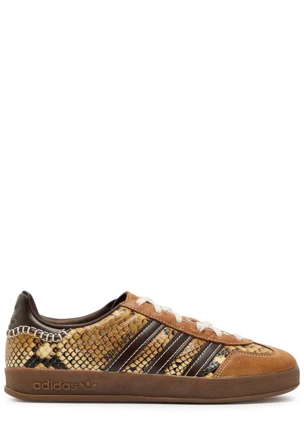 ADIDAS X SONG FOR THE MUTE Gazelle Snake-effect Leather Sneakers - Beige
