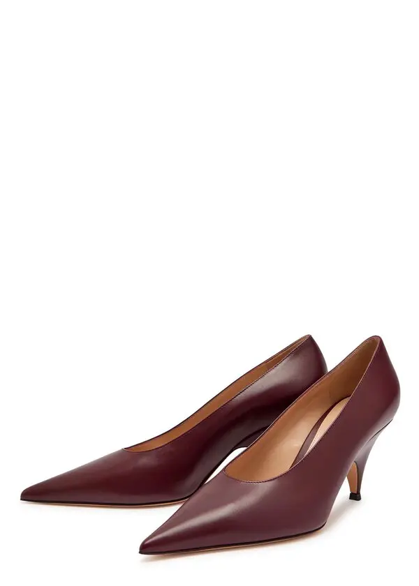 GIANVITO ROSSI Sofia 75 Leather Pumps