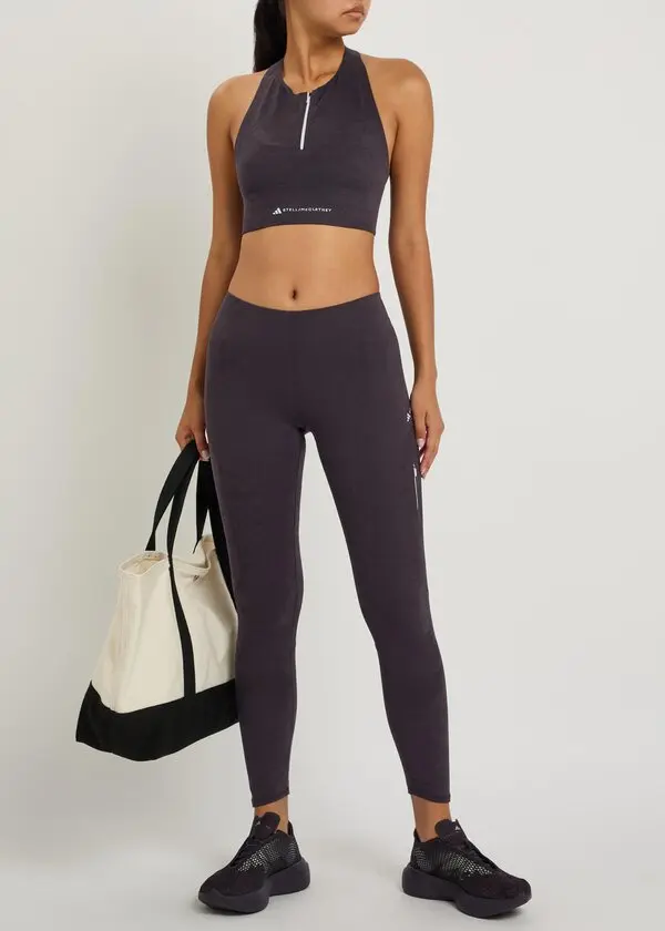 Stella McCartney Adidas X Floral Stretch-knit Running Leggings
