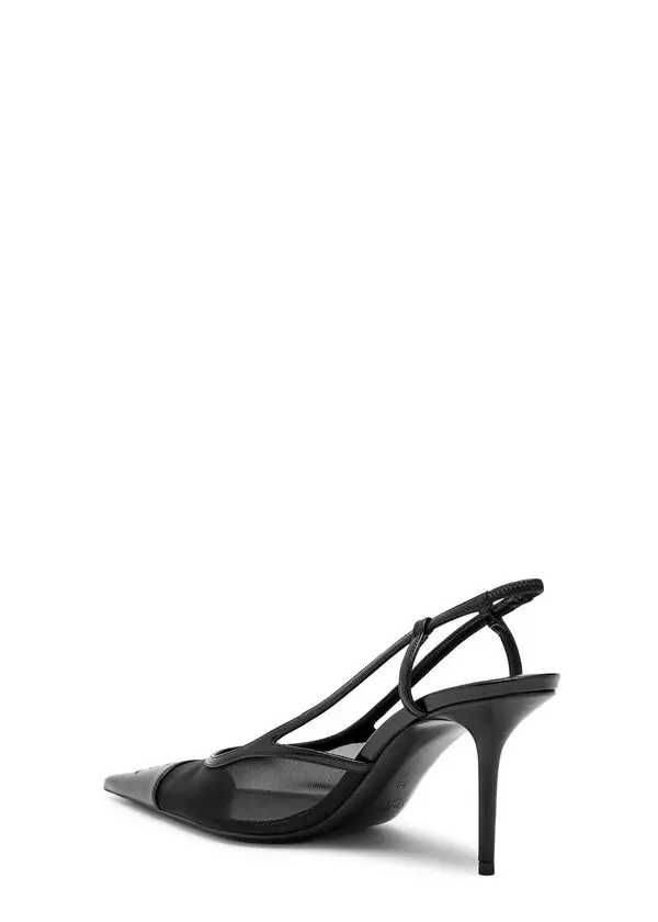 Saint Laurent Jerry 80 Slingback Leather Pumps