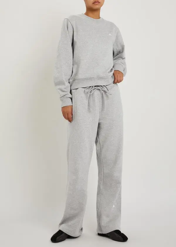 Stella McCartney Adidas X Logo-print Cropped Cotton Sweatshirt