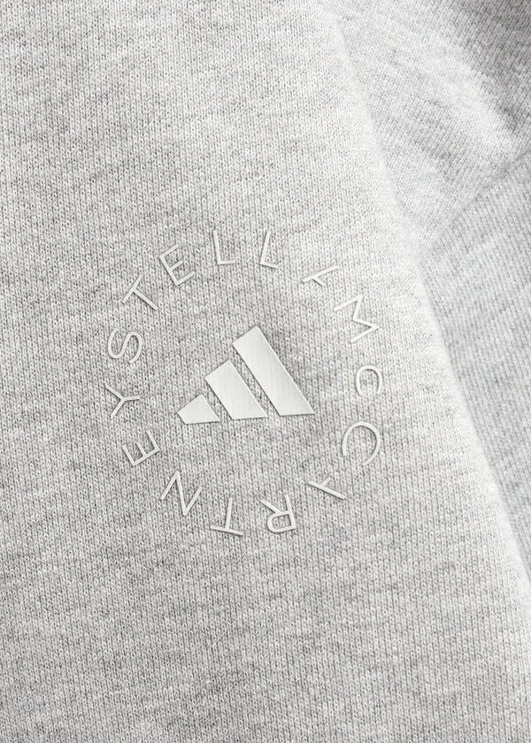Stella McCartney Adidas X Logo-print Cropped Cotton Sweatshirt