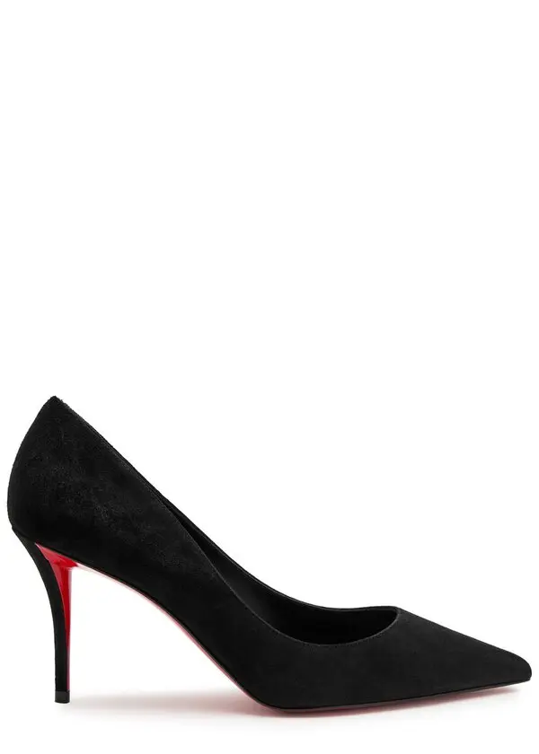 CHRISTIAN LOUBOUTIN Miss Z 80 Velour Pumps
