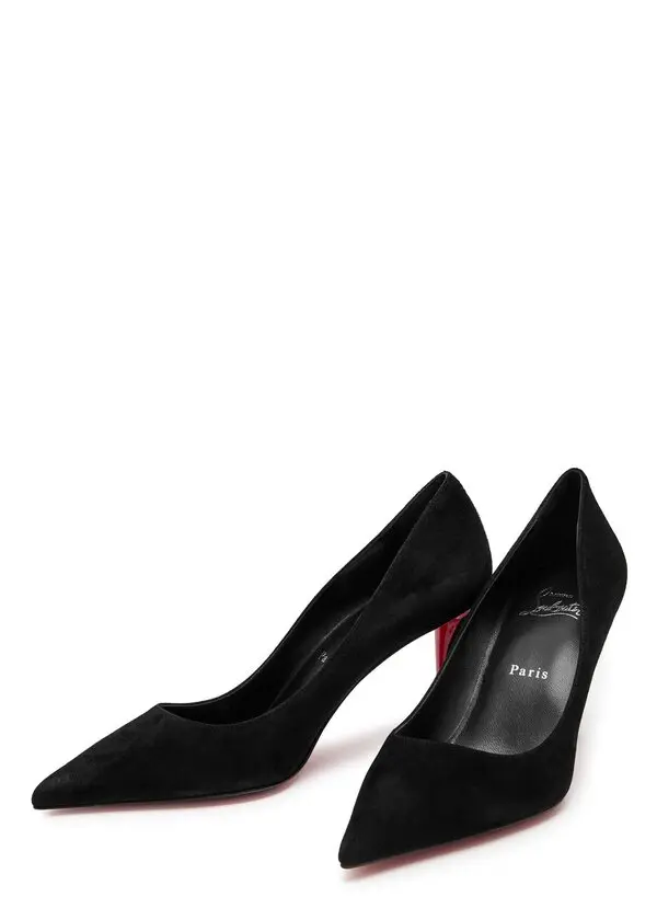 CHRISTIAN LOUBOUTIN Miss Z 80 Velour Pumps