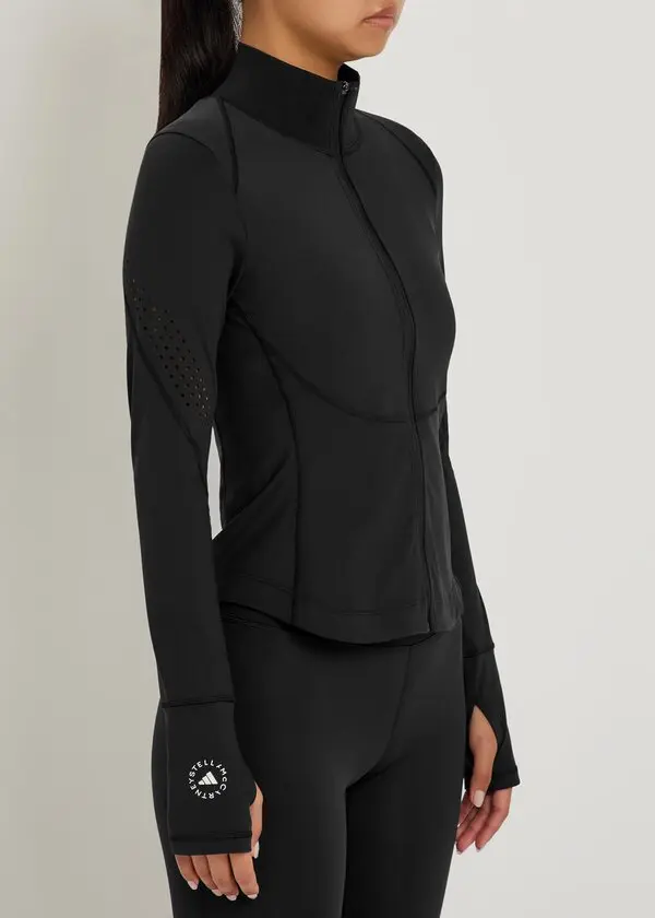 Stella McCartney Adidas X Training Logo Stretch-jersey Mid-layer Jacket