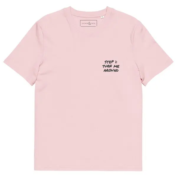 ANCHOR & CREW Cotton Actually Nevermind Annotations Organic Cotton T-shirt - Pink