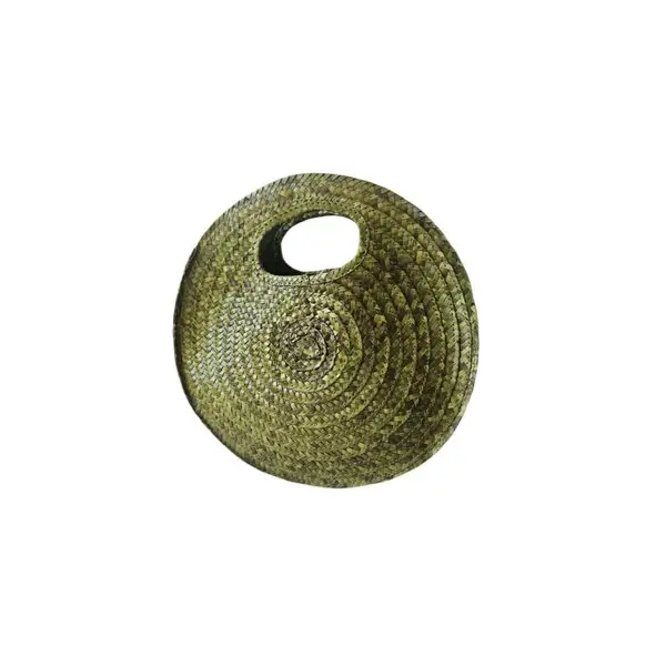 OHSUN Finny Mini Straw Handbag Olive