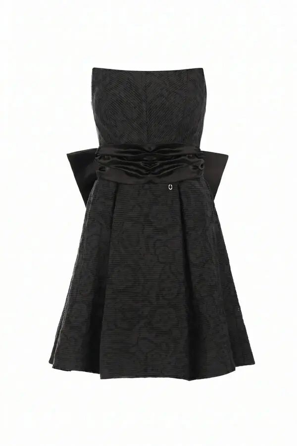 LUNA FASHION HOUSE Short Corset Dress, Melisa - Black