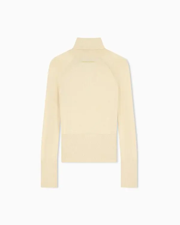 Armani Exchange Regular Fit Pullover In Recycled Viscose And Metallic Fiber