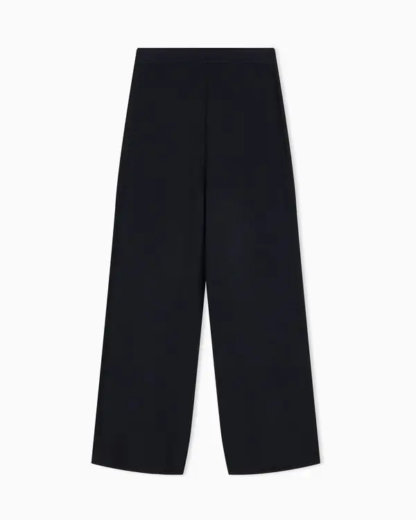 Armani Exchange Knitted Recycled Viscose Trousers - Black