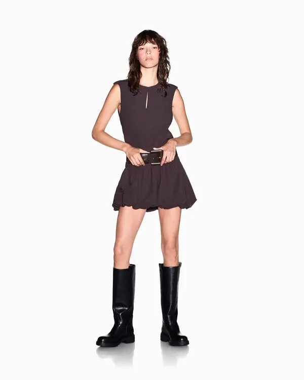 Armani Exchange Recycled Crepe Regular Fit Top