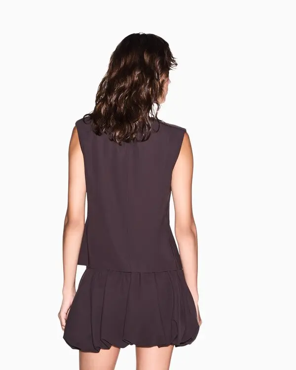 Armani Exchange Recycled Crepe Regular Fit Top