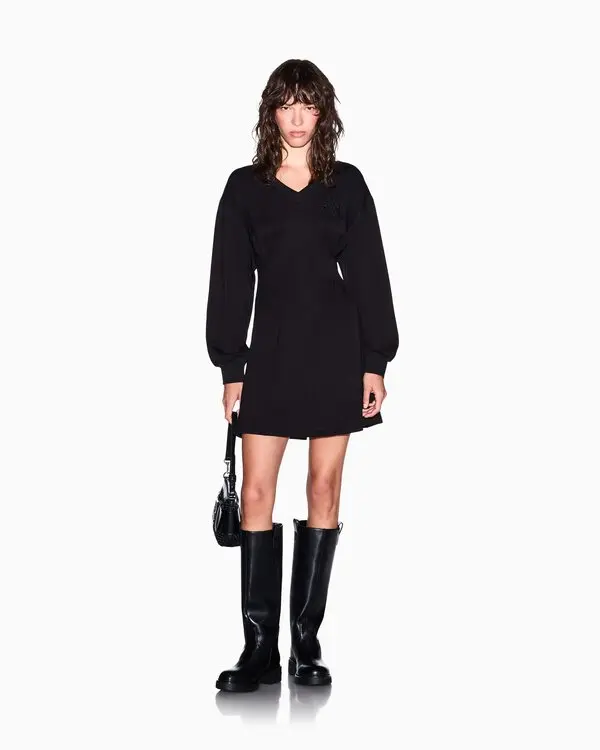 Armani Exchange Regular Fit Ribbed Dress