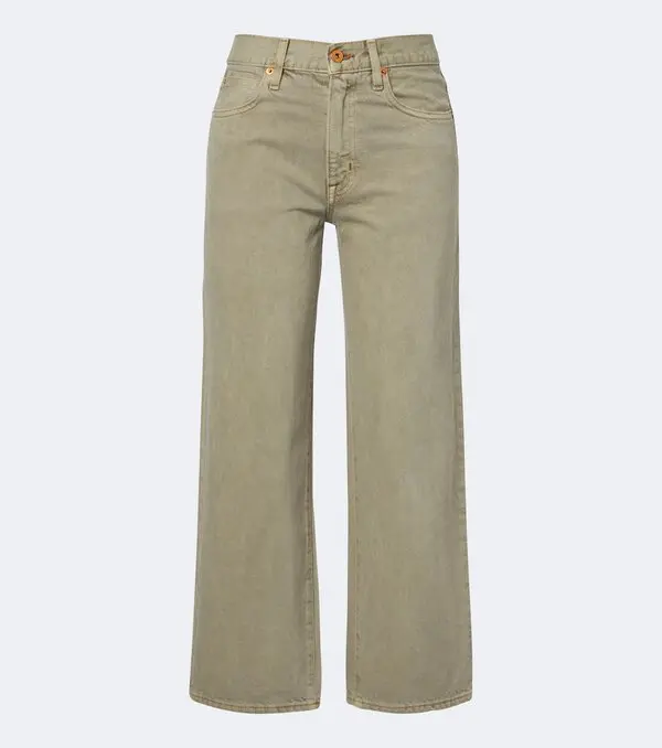 SLVRLAKE Hunter Cropped Wide-leg Jeans