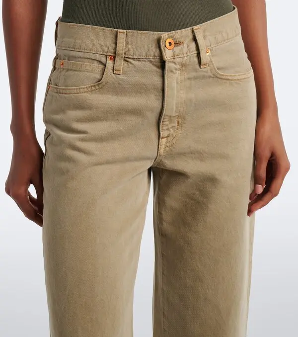 SLVRLAKE Hunter Cropped Wide-leg Jeans
