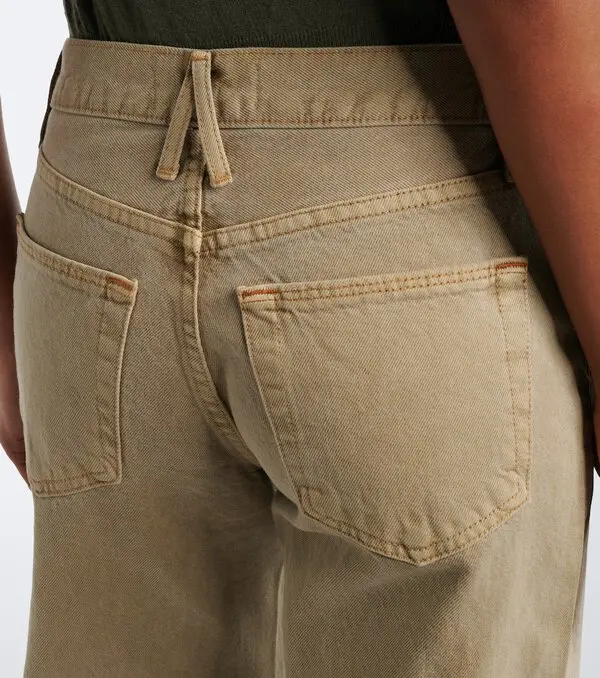 SLVRLAKE Hunter Cropped Wide-leg Jeans