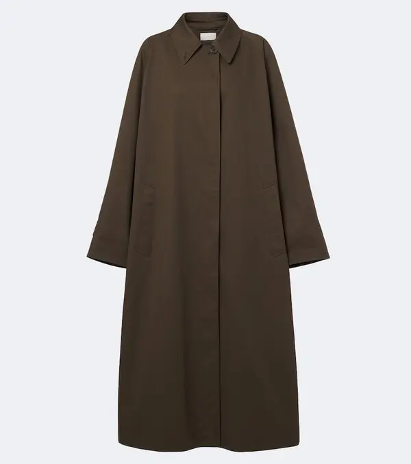 THE ROW Iza Cotton Gabardine Coat
