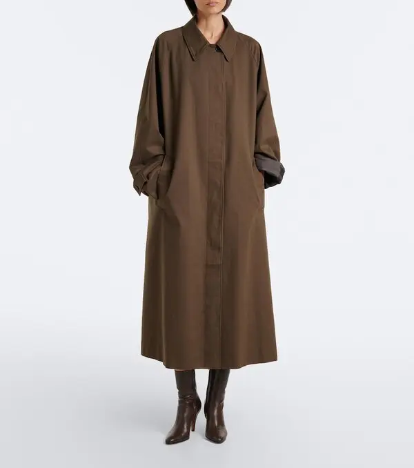 THE ROW Iza Cotton Gabardine Coat