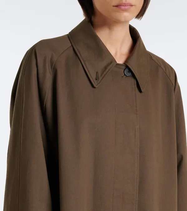 THE ROW Iza Cotton Gabardine Coat