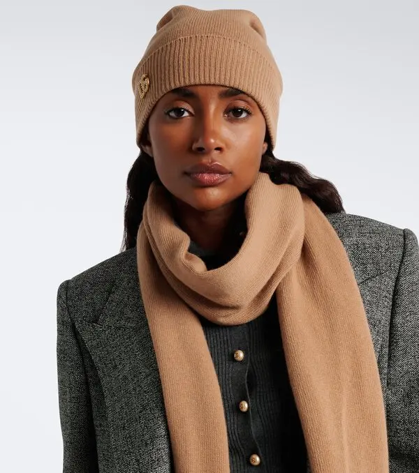 Dolce & Gabbana Dg Embellished Virgin Wool Beanie