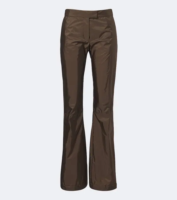 Miu Miu Technical Flared Pants - Brown