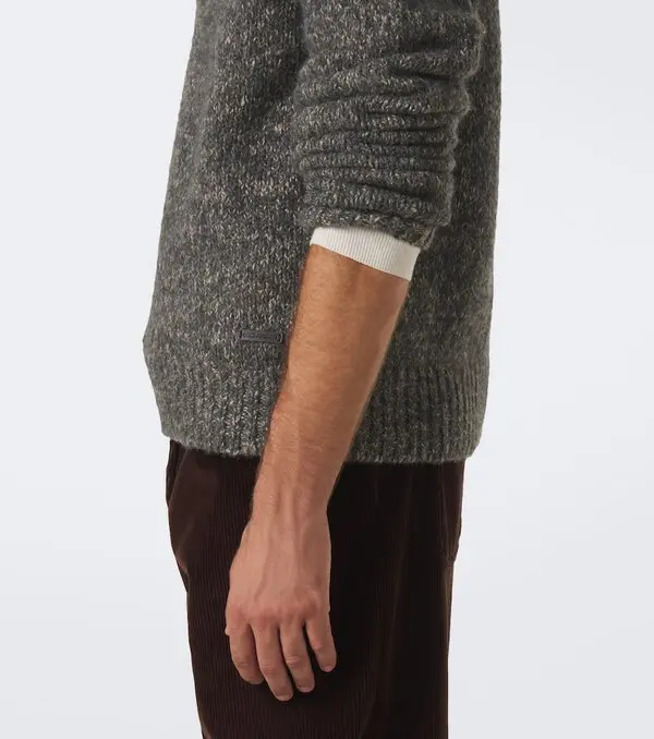 Dolce & Gabbana Wool, Alpaca, And Linen Polo Sweater