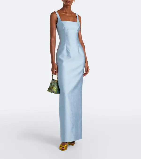EMILIA WICKSTEAD Micheline Floral Cloqué Gown