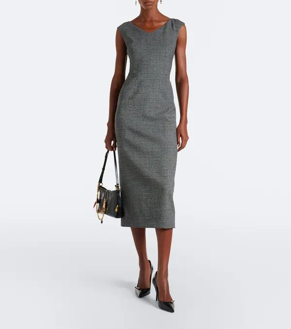 Dolce & Gabbana Wool Midi Dress