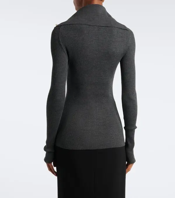 Dolce & Gabbana Embellished Ribbed-knit Wool Cardigan