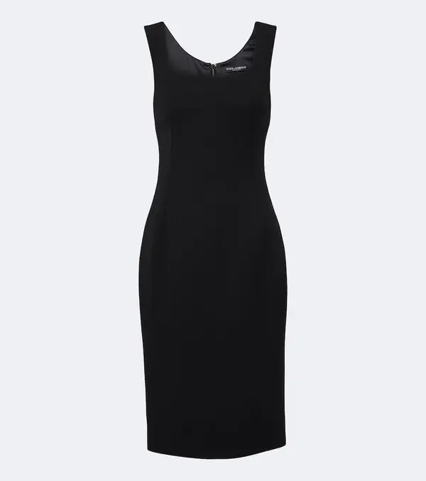 Dolce & Gabbana Virgin Wool Midi Dress
