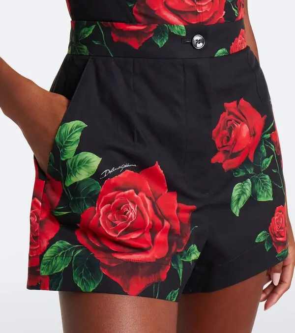 Dolce & Gabbana Floral Cotton Shorts