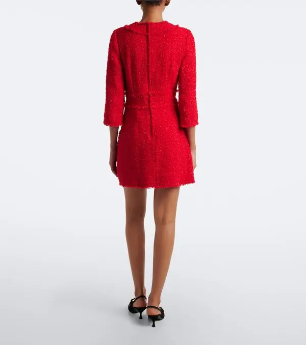 Dolce & Gabbana Cotton-blend Boucle Minidress