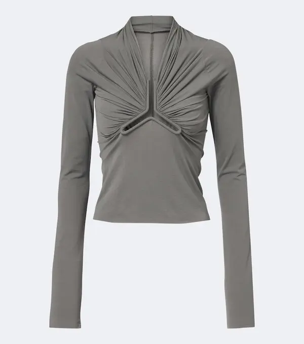 Rick Owens Gathered Jersey Top