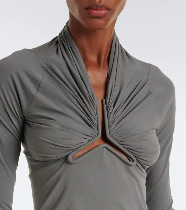 Rick Owens Gathered Jersey Top
