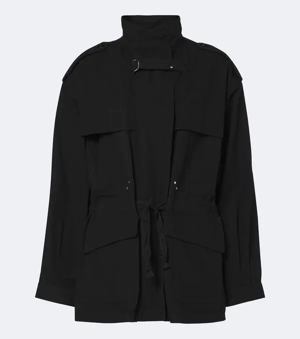 Isabel Marant Étoile Adelys Cotton-blend Gabardine Jacket - Black