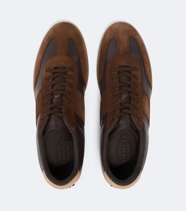 TOD'S Leather And Suede Sneakers