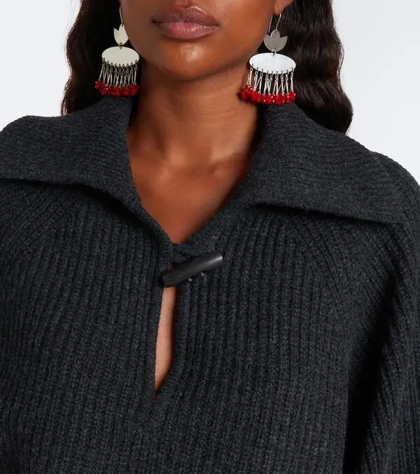 Isabel Marant Étoile Miranda Wool And Cashmere Polo Sweater