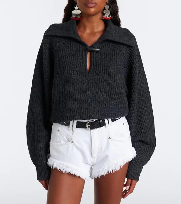 Isabel Marant Étoile Miranda Wool And Cashmere Polo Sweater