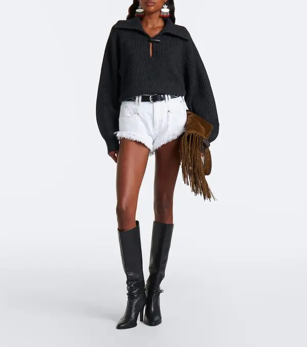Isabel Marant Étoile Miranda Wool And Cashmere Polo Sweater