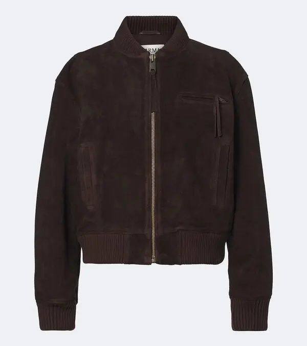 ARMA Elysia Suede Bomber Jacket