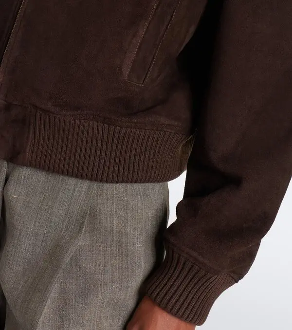 ARMA Elysia Suede Bomber Jacket