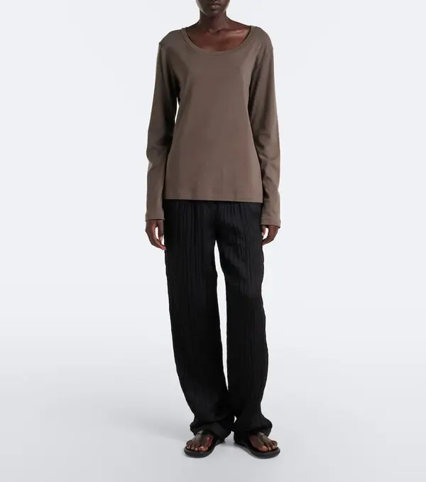 THE ROW Kalto Cotton Jersey Top
