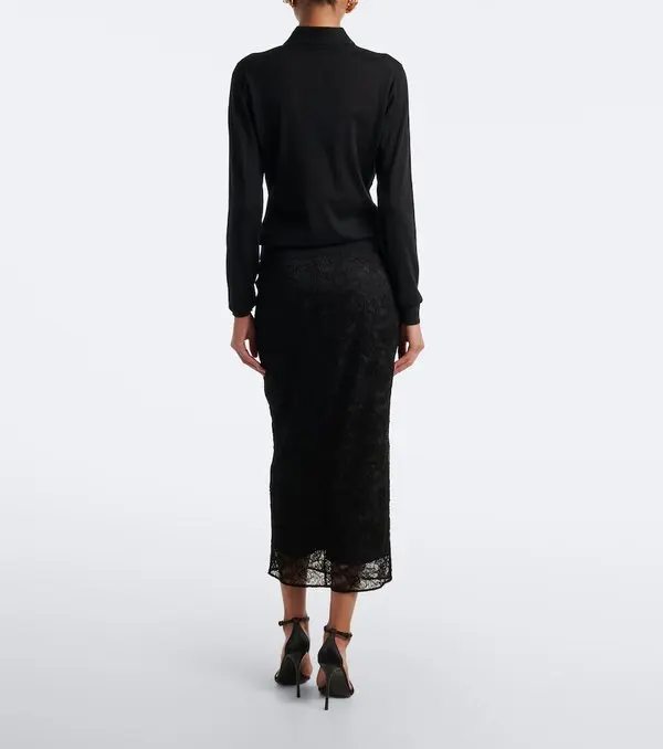 Dolce & Gabbana Lace Midi Skirt