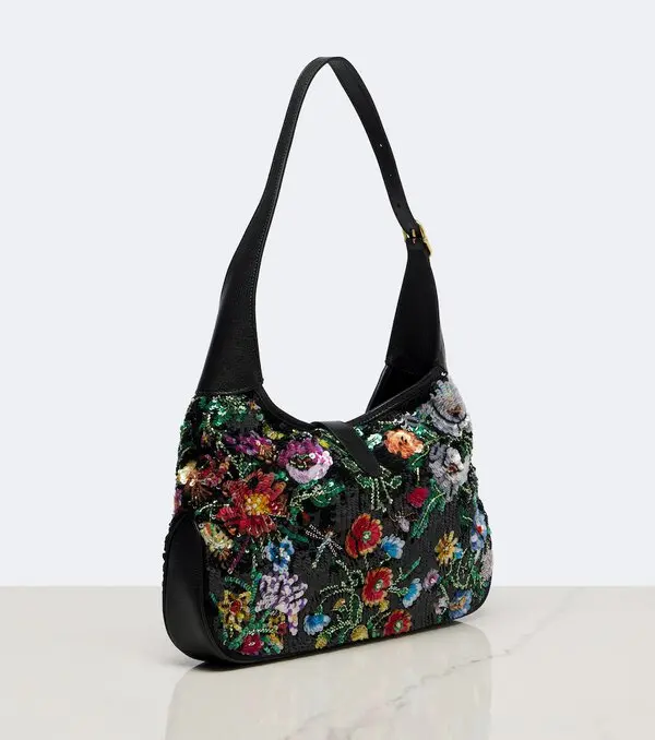 Gucci Jackie 1961 Medium Sequined Shoulder Bag