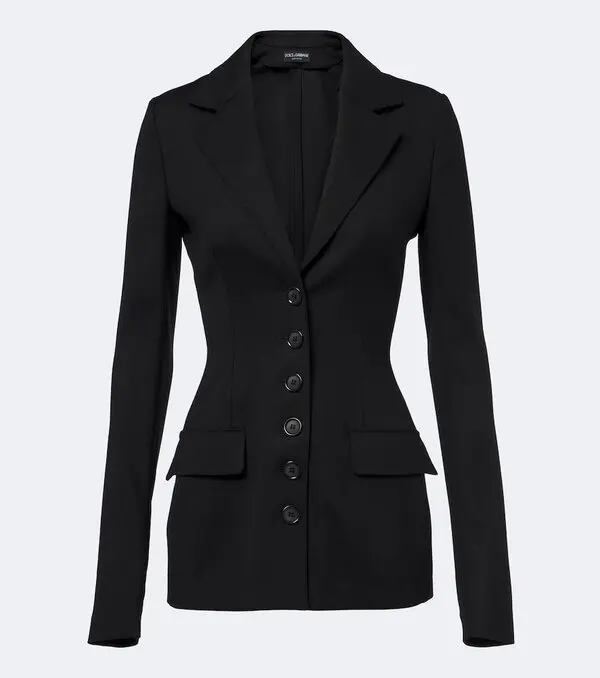Dolce & Gabbana Wool-blend Blazer - Black