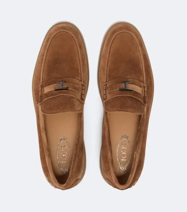 TOD'S Suede Penny Loafers