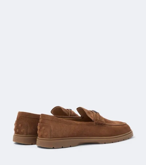 TOD'S Suede Penny Loafers